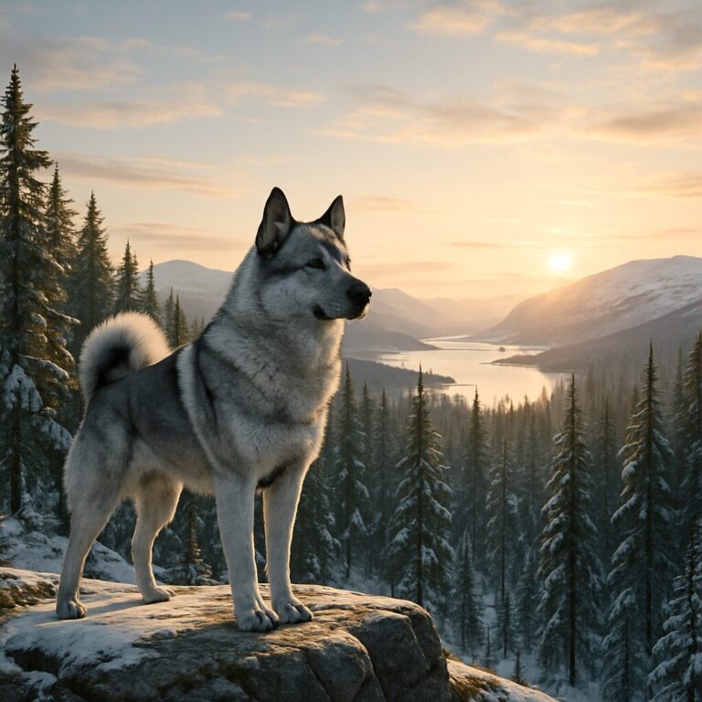 Norwegian Elkhound : chasseur nordique gris - Aux Bonheurs des Chiens